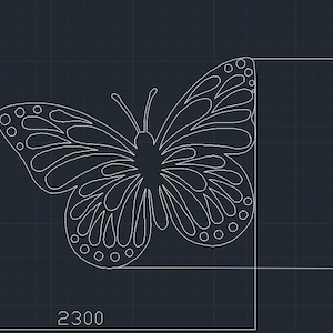 Butterfly Model Metal Cut Dwg/dxf/svg/nc/png - Etsy