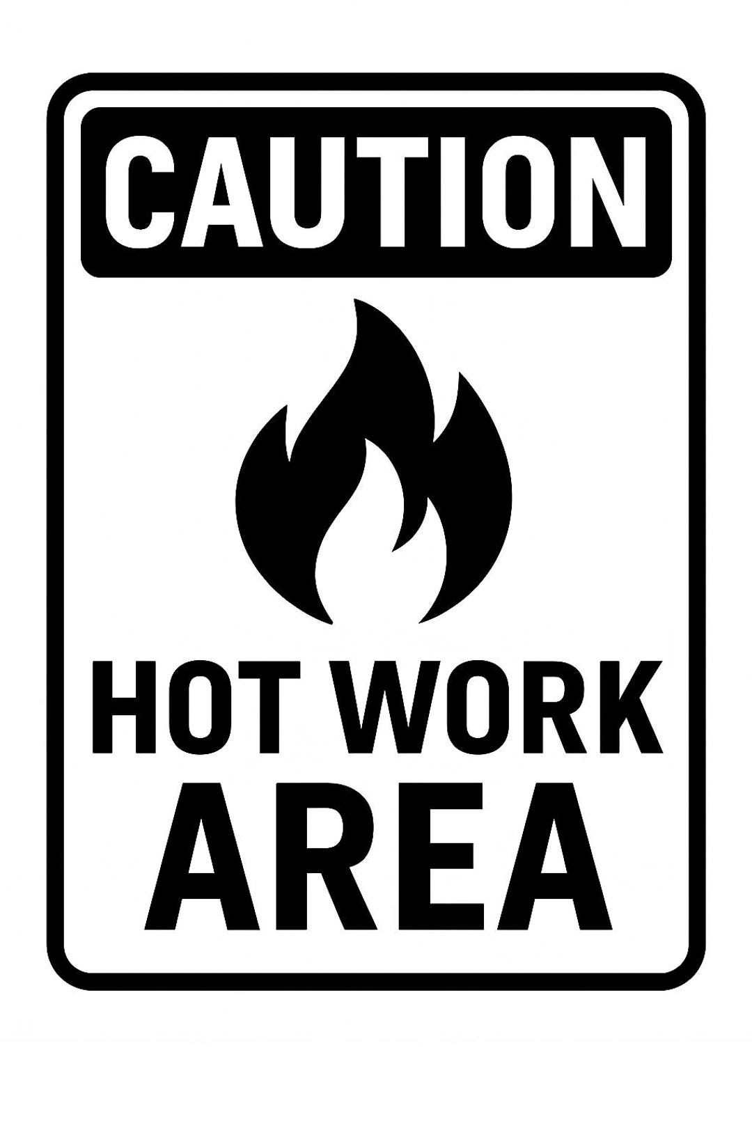 Hot Work Area Sign - DXF Dwg SVG Png - Etsy