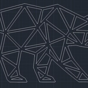Geometric Bear - DXF/DWG/SVG - Etsy