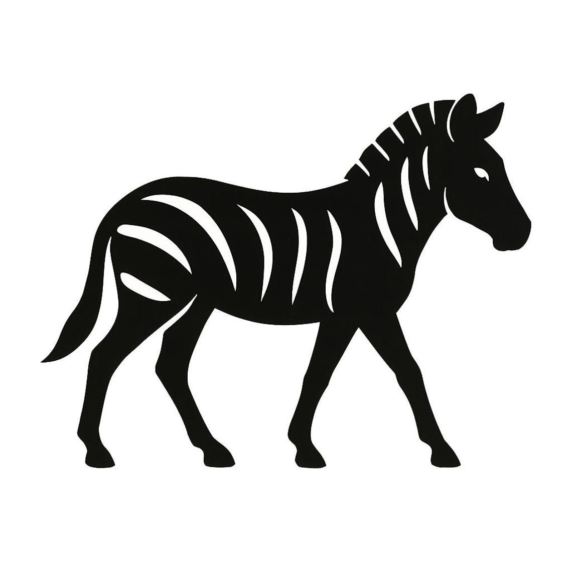 Zebra Silhouette - DXF SVG PNG Dwg - Etsy