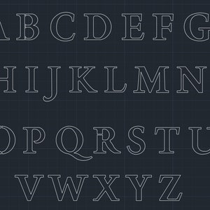 Bigola Stencil Font: Plasma/laser Cut Letters (DXF/DWG/SVG) - Etsy