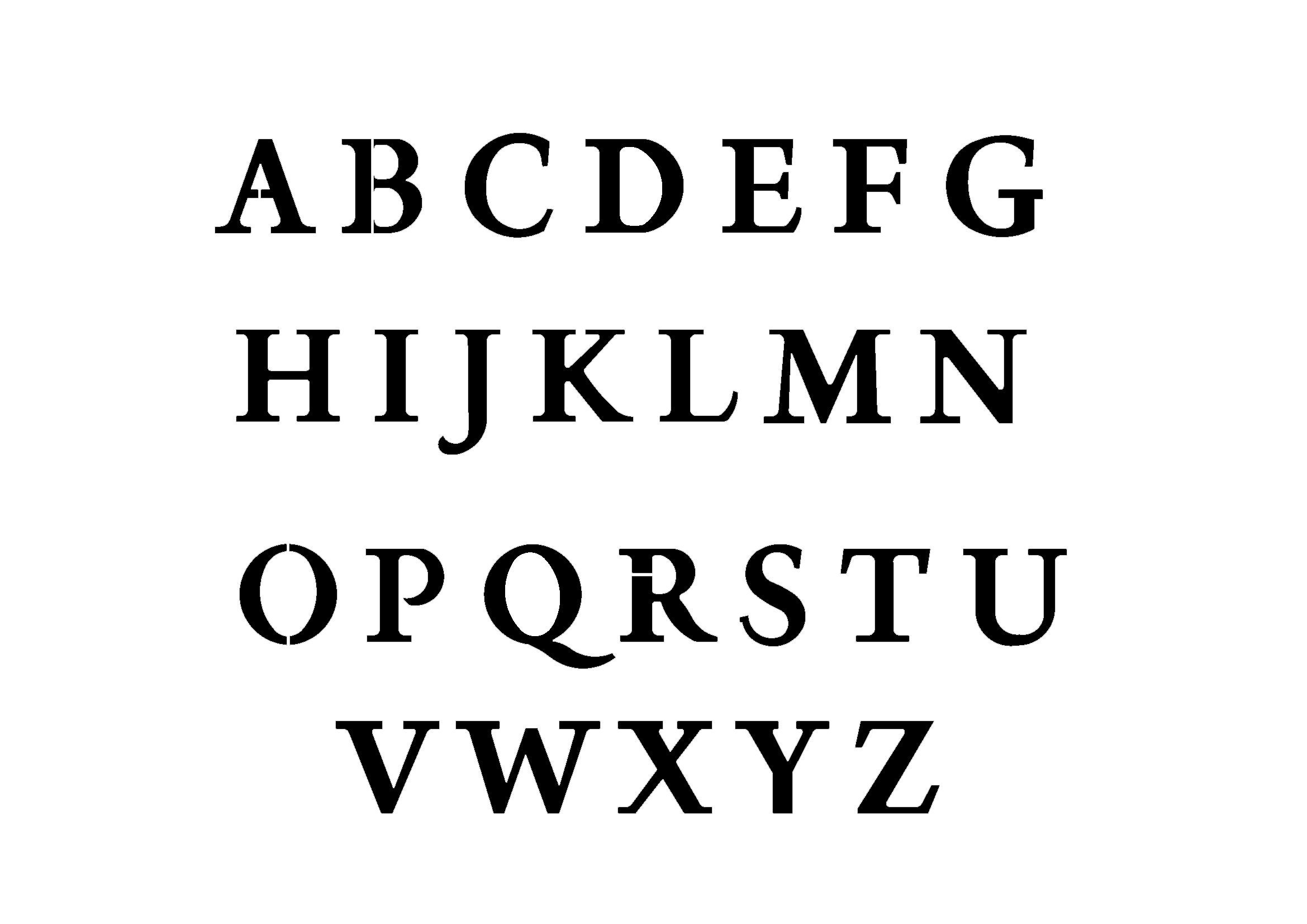 Bigola Display Font Dxf Ready for Plasma Cutting / Font Ready for Laser Cutting / Letters ...