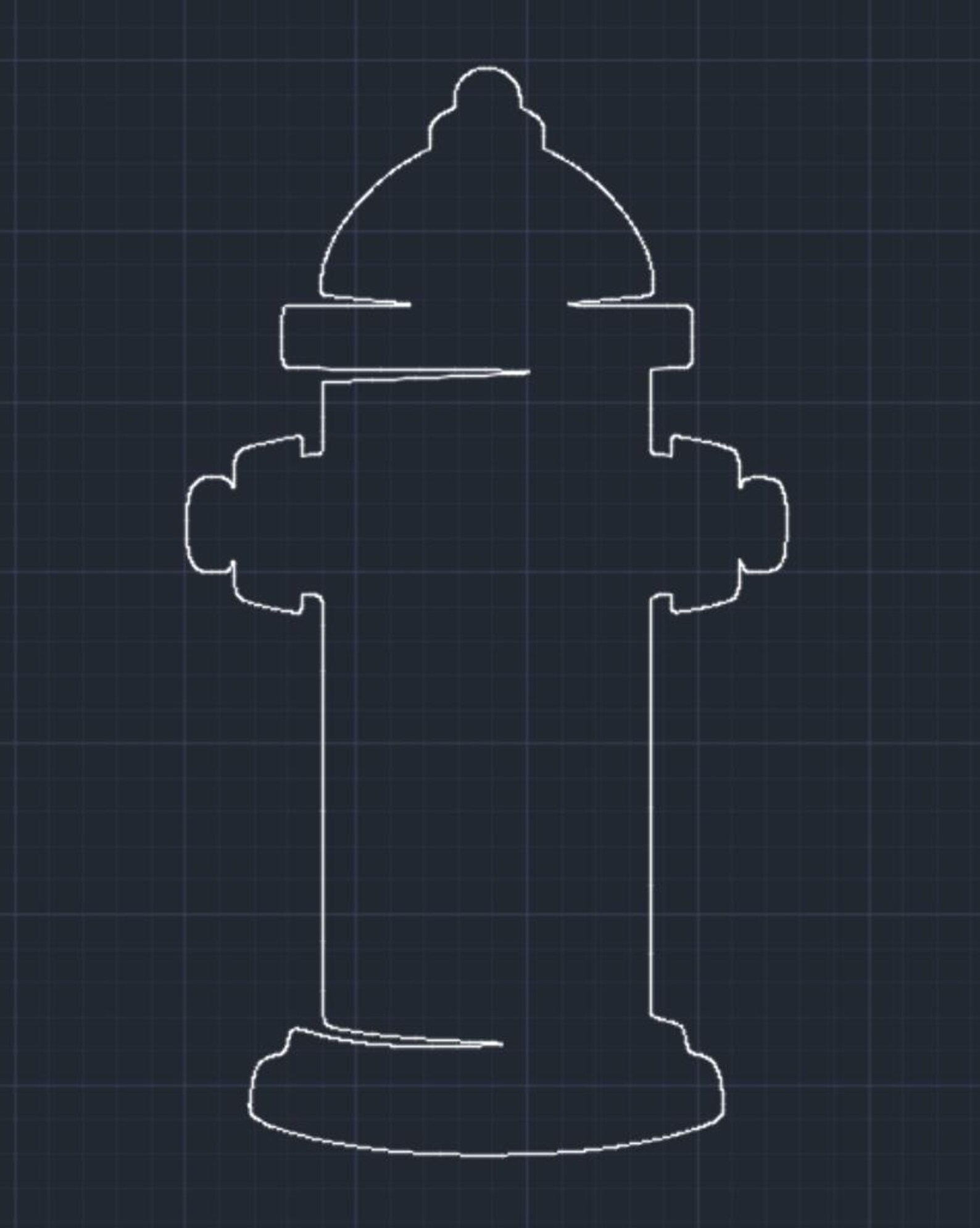 Fire Hydrant Silhouette - DXF SVG PNG Dwg - Etsy
