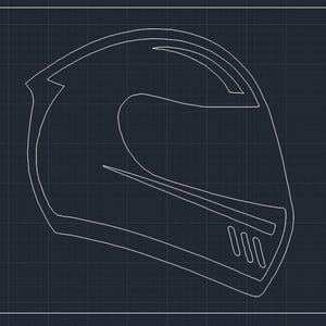 Motogp Helmet DXF Svg Png Dwg - Motorsport Racing Silhouette - Etsy