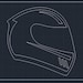 Motogp Helmet DXF Svg Png Dwg - Motorsport Racing Silhouette - Etsy