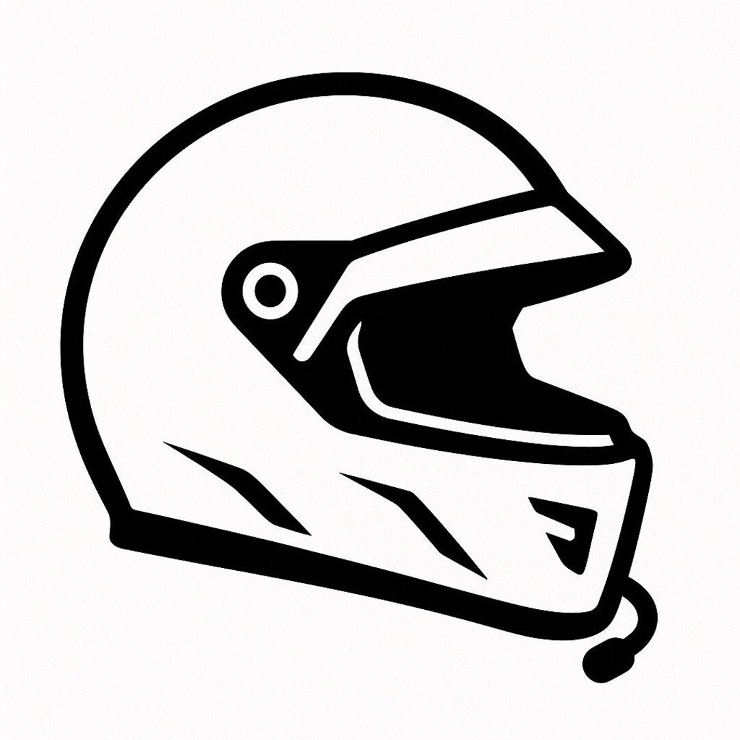 Rally WRC Helmet DXF Svg Png Dwg - Motorsport Racing Silhouette - Etsy