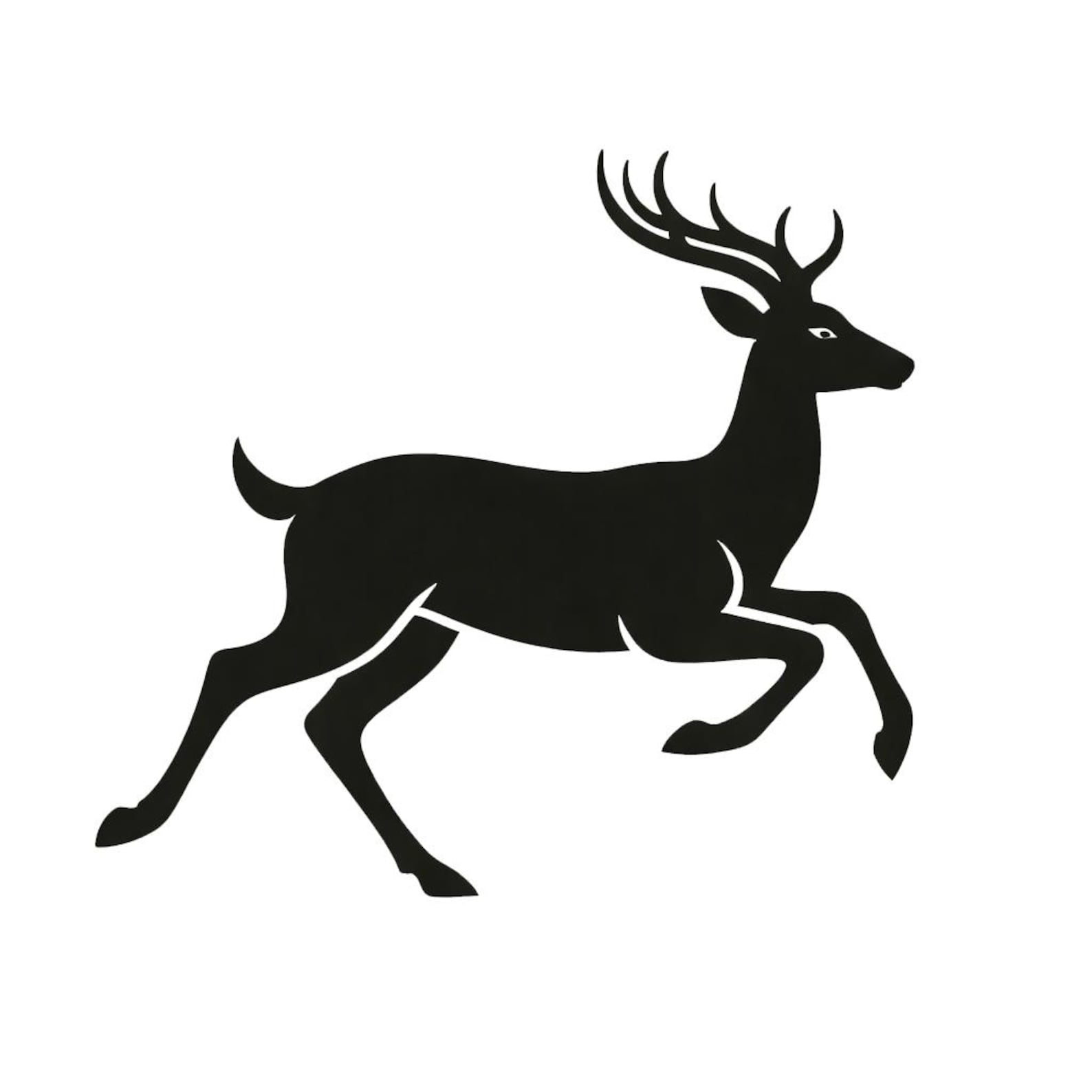 Running Deer Silhouette - DXF SVG PNG Dwg - Etsy
