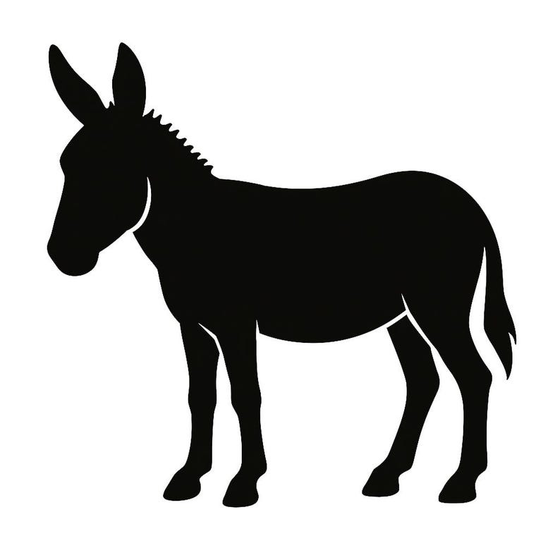 Esel Silhouette - DXF SVG png dwg - Etsy Schweiz