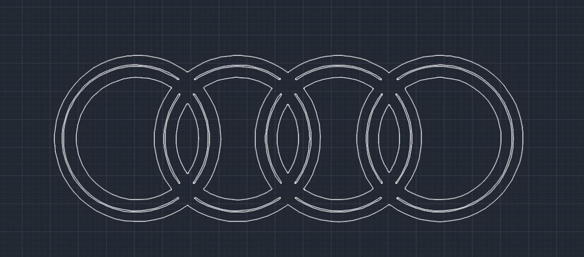 Audi Logo Dxf/dwg/svg/png - Etsy