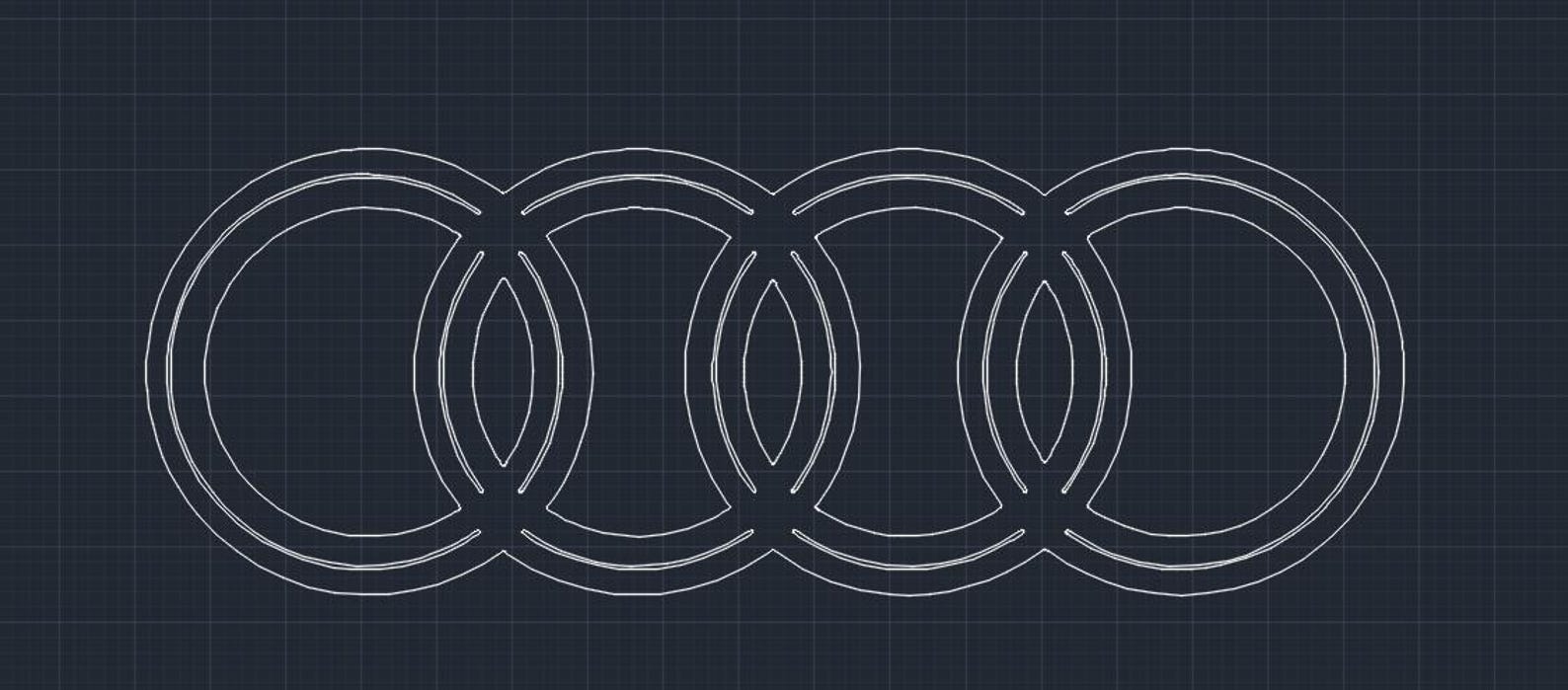 Audi Logo Dxf/dwg/svg/png - Etsy