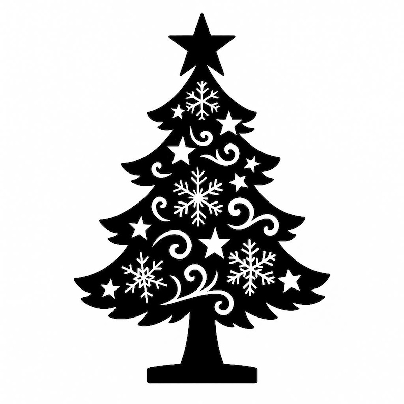 Sapin de Noël décoratif - DXF dwg SVG png - Etsy France
