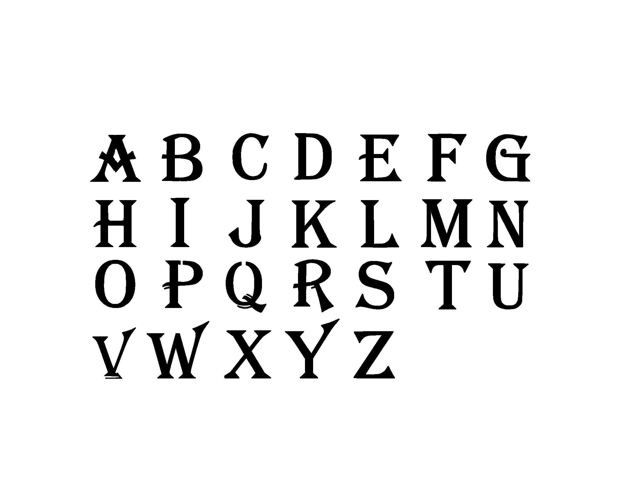 Algerian Font DXF: Laser & Plasma Cutting Letters (digital Files) - Etsy