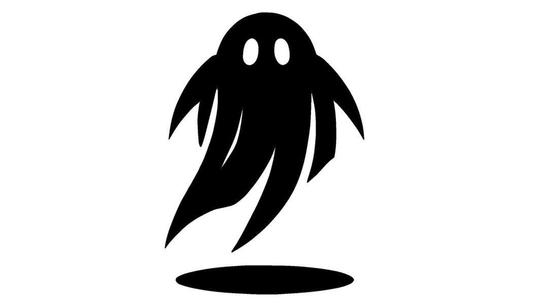 Halloween Ghost Silhouette - DXF, SVG, DWG - Etsy
