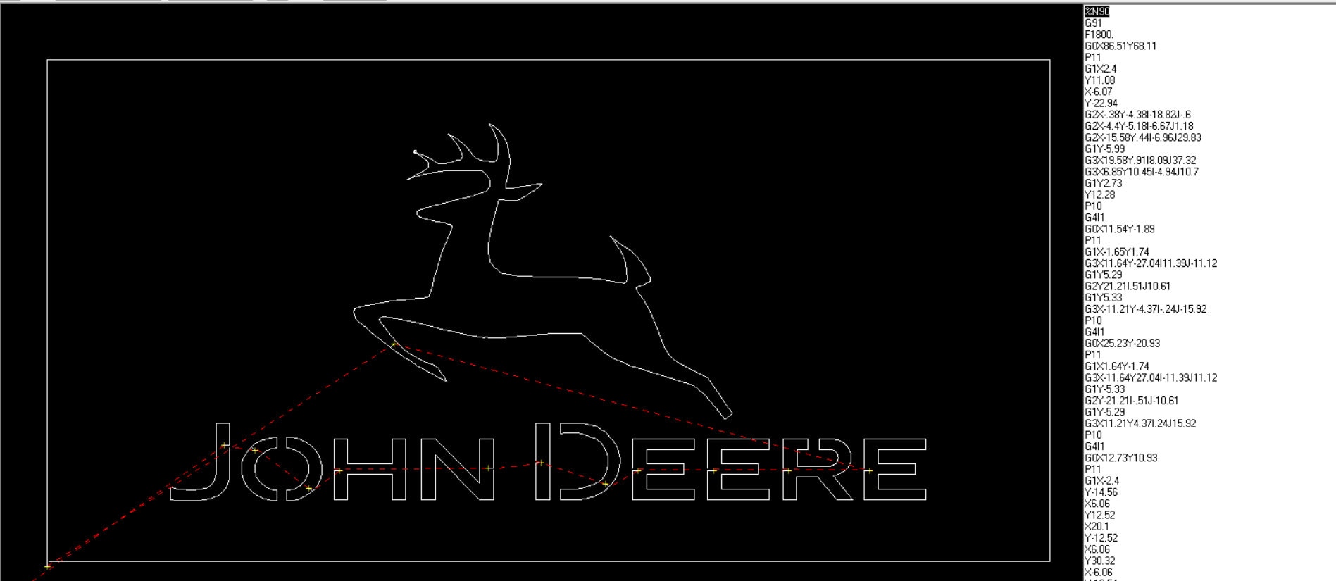 John Deere Logo Dxf/dwg/svg - Etsy