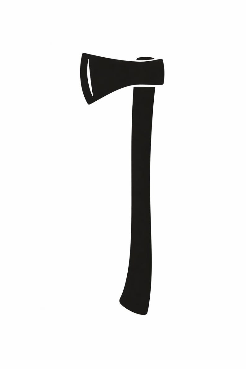 Axe Silhouette - DXF SVG PNG Dwg - Etsy