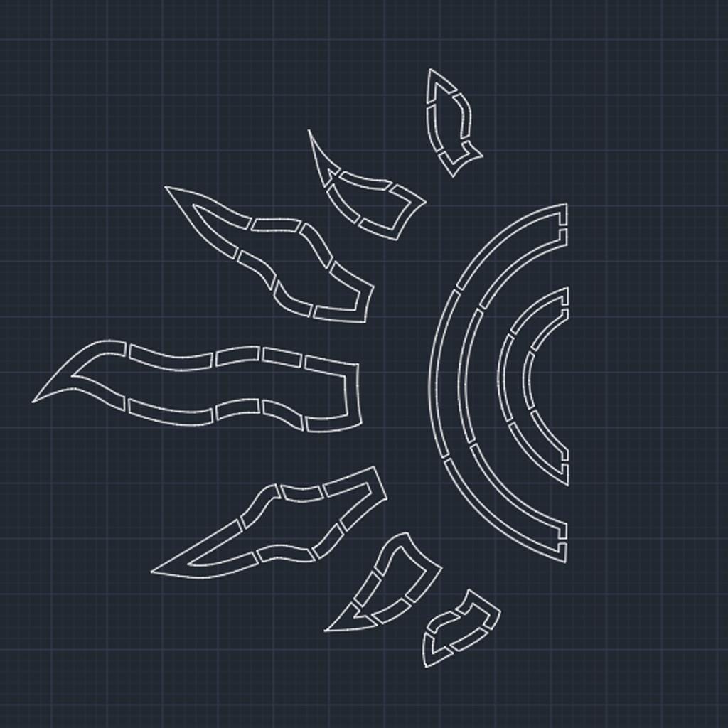 Sun Model Metal Cut Dwg/dxf/png - Etsy