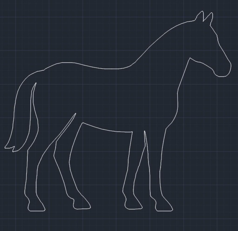 Pferd Silhouette DXF dwg SVG png - Etsy.de