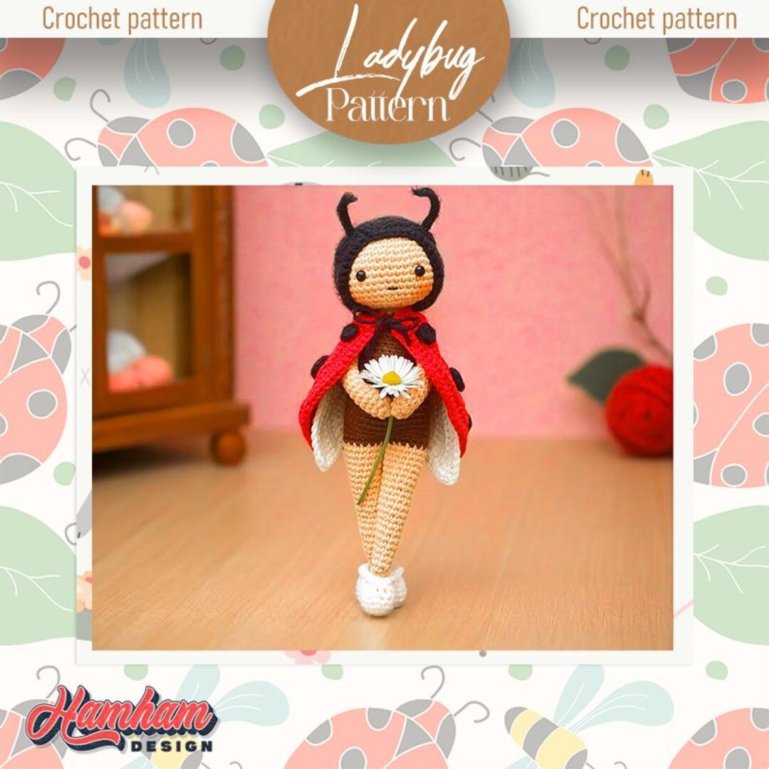 Ladybug Sprite Amigurumi Crochet Pattern – Cute Critter Stitch Design ...