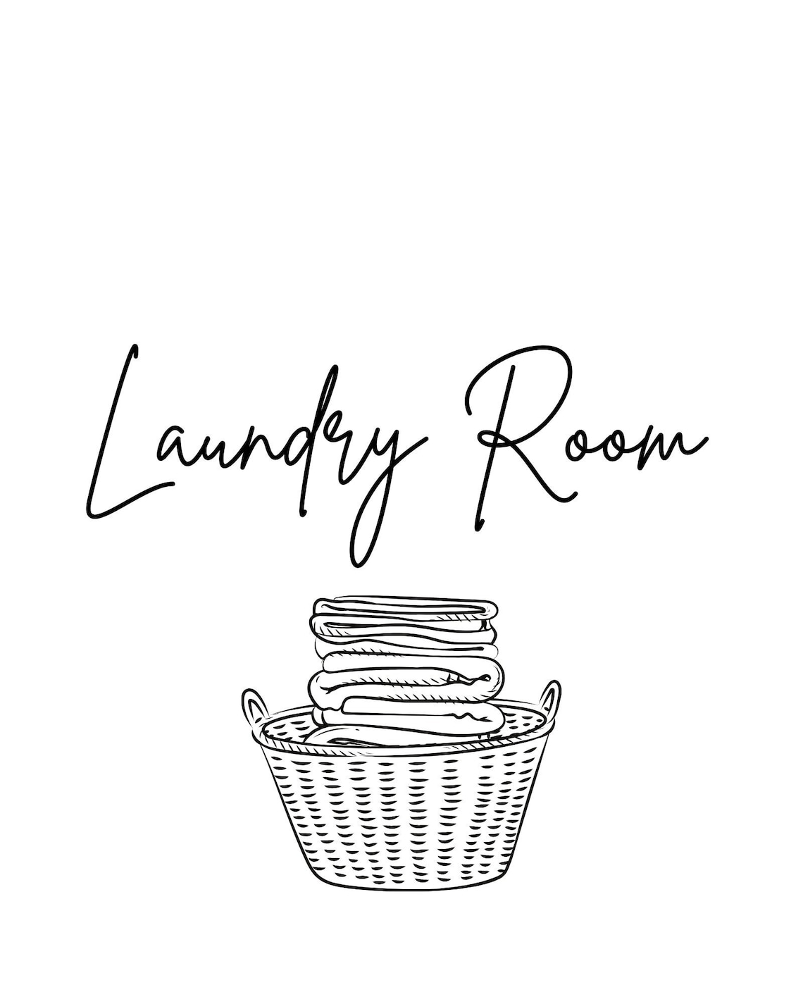 Laundry Room Digital Prints X2, Printable X2 Laundry Wall Art, Laundry ...