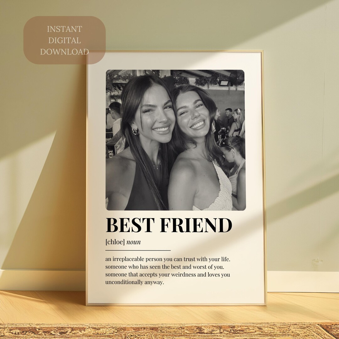 Personalised Best Friend Definition Print | Galentines Day Gift ...