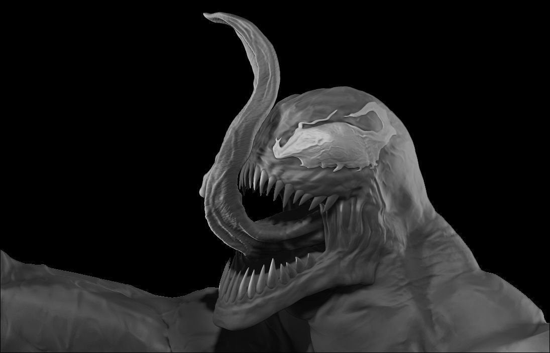 Spiderman & Venom 3D Printiable Realistic Bust STL Files Digital ...