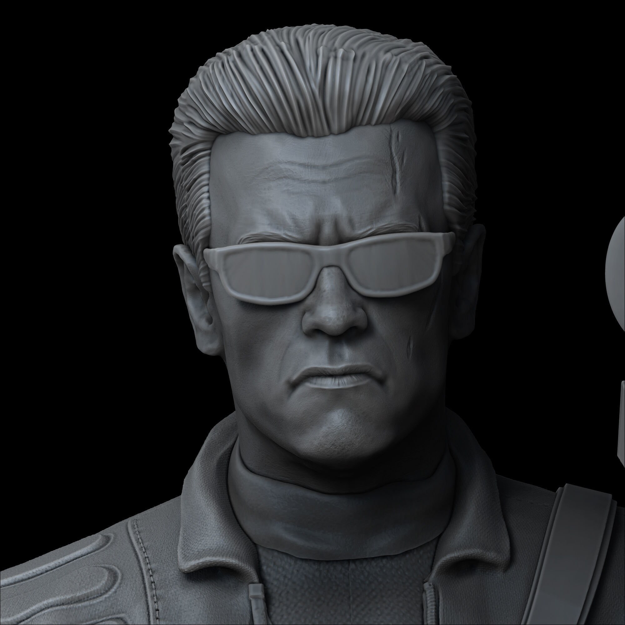Terminator 3D Printiable Realistic Bust STL Files Digital Download - Etsy