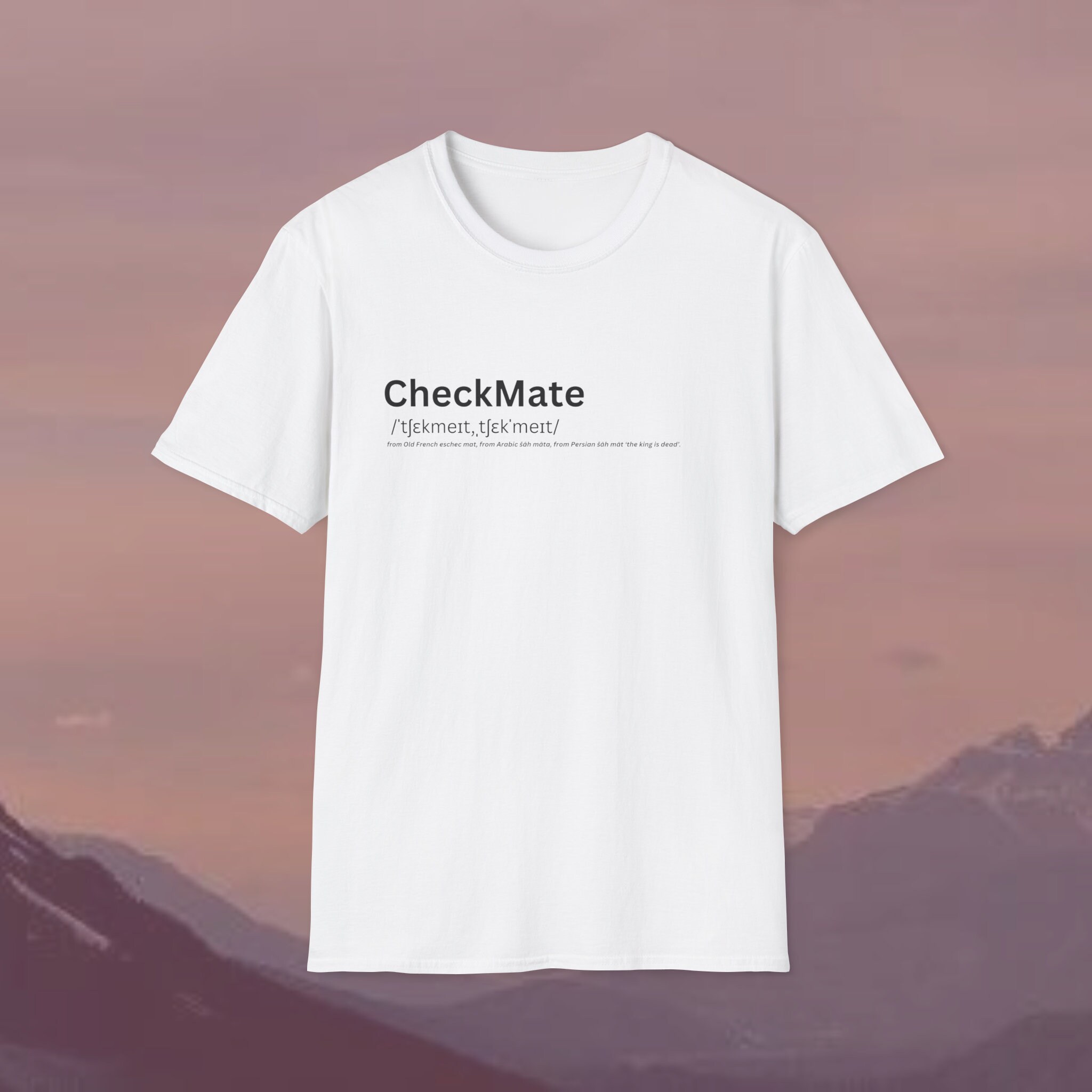 Chess T-shirt, Checkmate Tshirt, Chess Themed T-shirt, Chess Gift ...