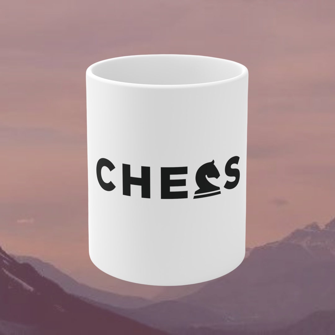 Chess Mug, Chess Piece Mug, Chess Themed Mug, Chess Gift, Chess ...