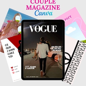 Customizable Magazine Template Couple Edition 40 Pages - Etsy