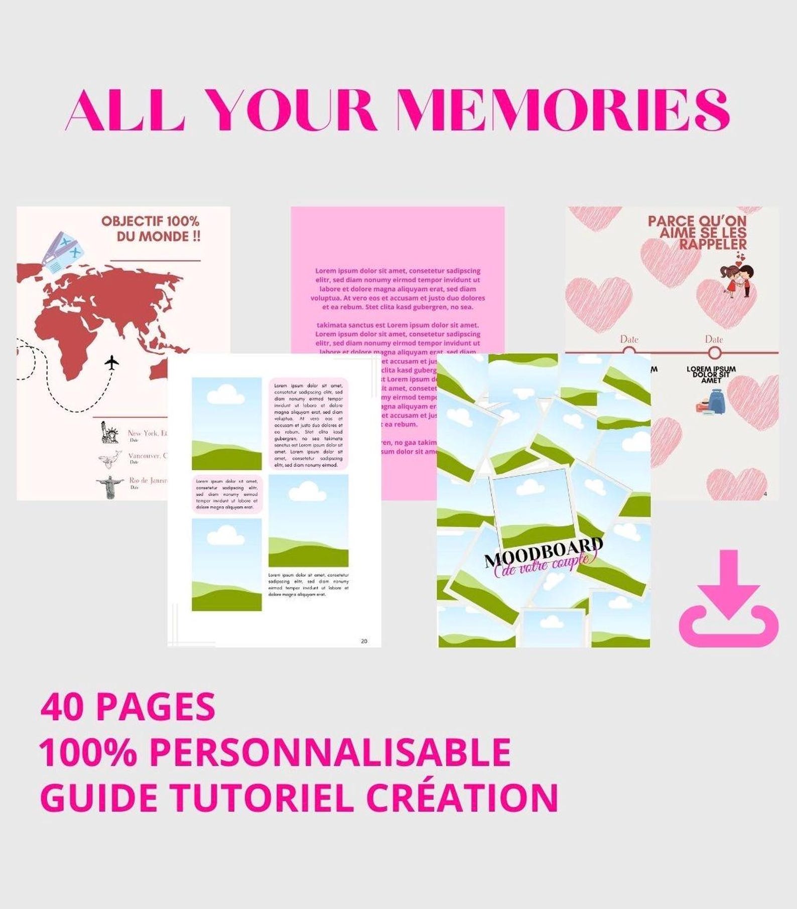 Customizable Magazine Template - Couple Edition - 40 Pages - Etsy