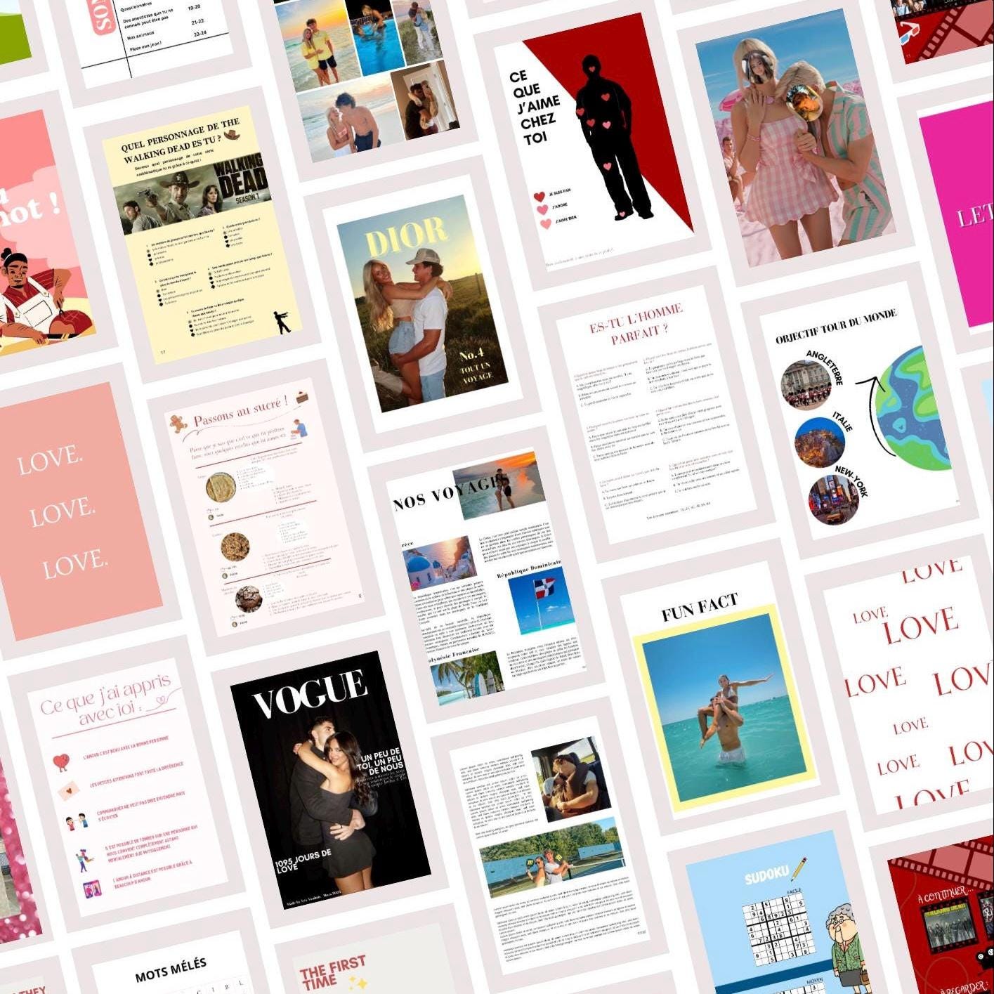 Customizable Magazine Template - Couple Edition - 40 Pages - Etsy