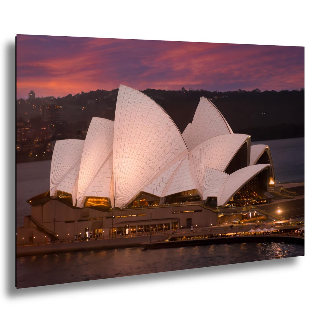 Sydney Opera House Print: Iconic Architecture at Sunset (photo Art) - Etsy