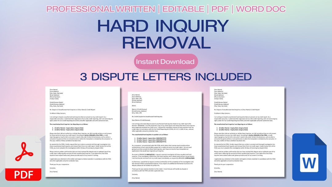 HARD INQUIRY REMOVAL - Etsy