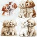 Puppy Love Clip Art. Watercolour. Commercial Use. Transparent Images ...