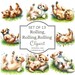 Rolling Rolling Rolling Clip Art. Dogs.watercolour. Transparent Images ...