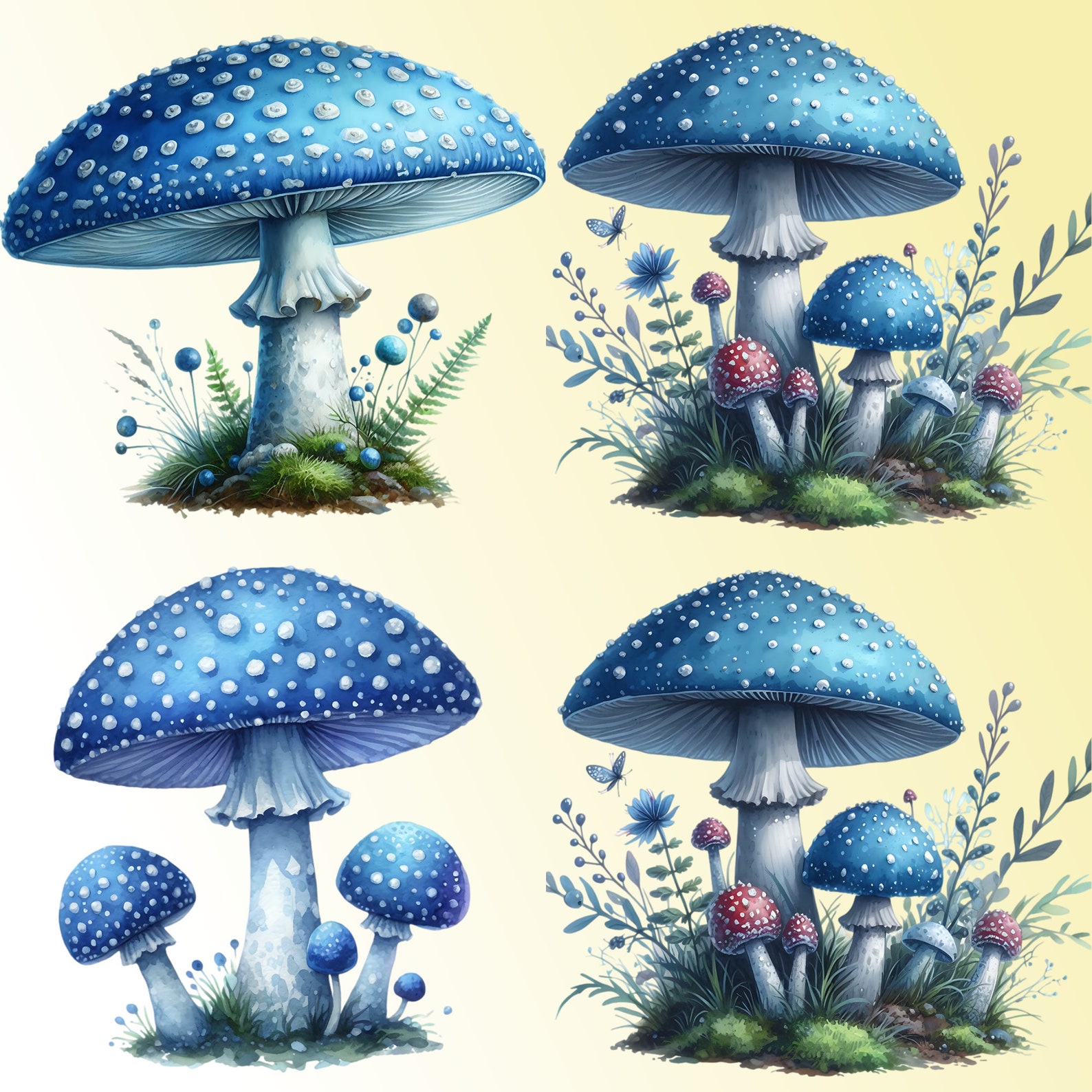 Watercolour Blue Fairy Clipart. Cards. Sublimation. Commercial Use ...