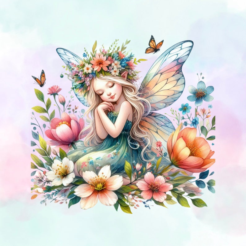 Flower Fairies Clip Art. Digital Download - Etsy