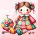 Patchwork Doll Clip Art. Toys. Transparent Image. Commercial Use. Craft ...