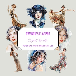 Twenties Flapper Clipart. Roaring Twenties. Flapper. Transparent Image ...