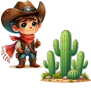 Cowboy and Cowgirl Clip Art. 15 High Quality Transparent Images ...