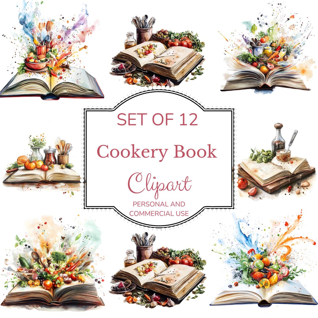 Cookery Book Clip Art. Book Club. Food. Transparent Images. Commercial ...