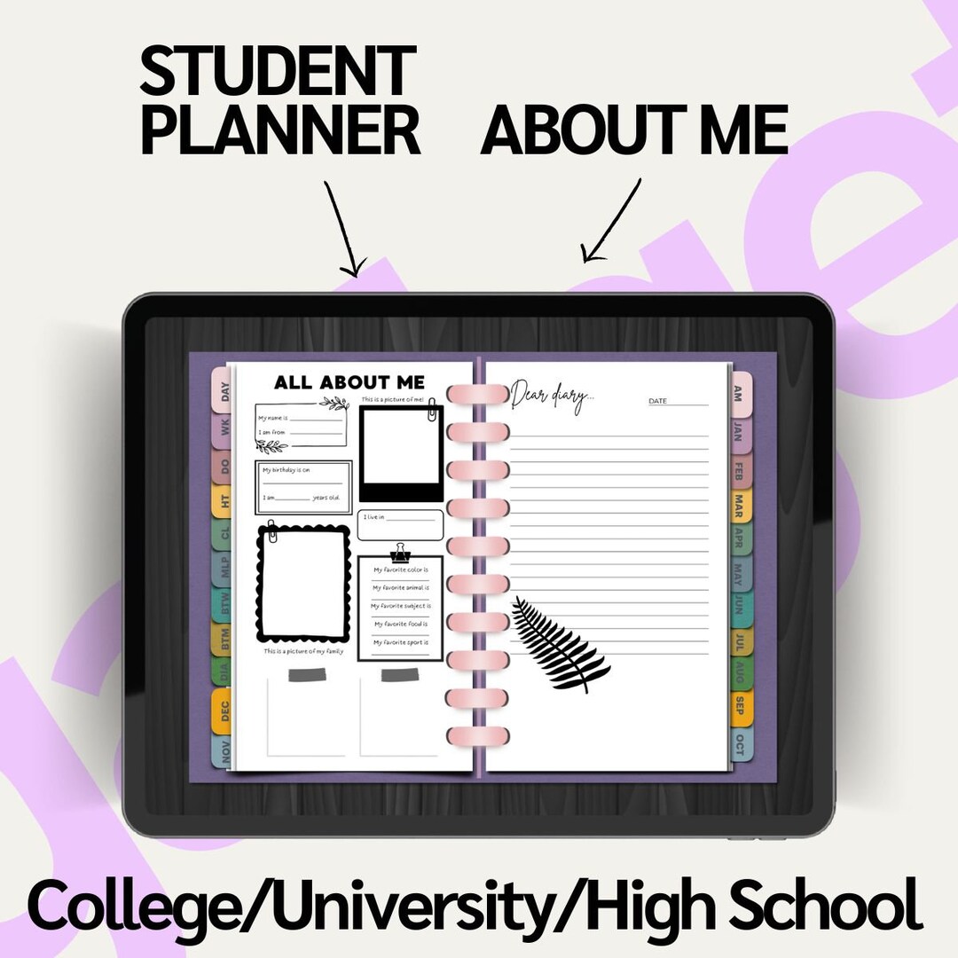 Digital Planner 2024 Good Notes Planner Study Planner Academic Planner ...