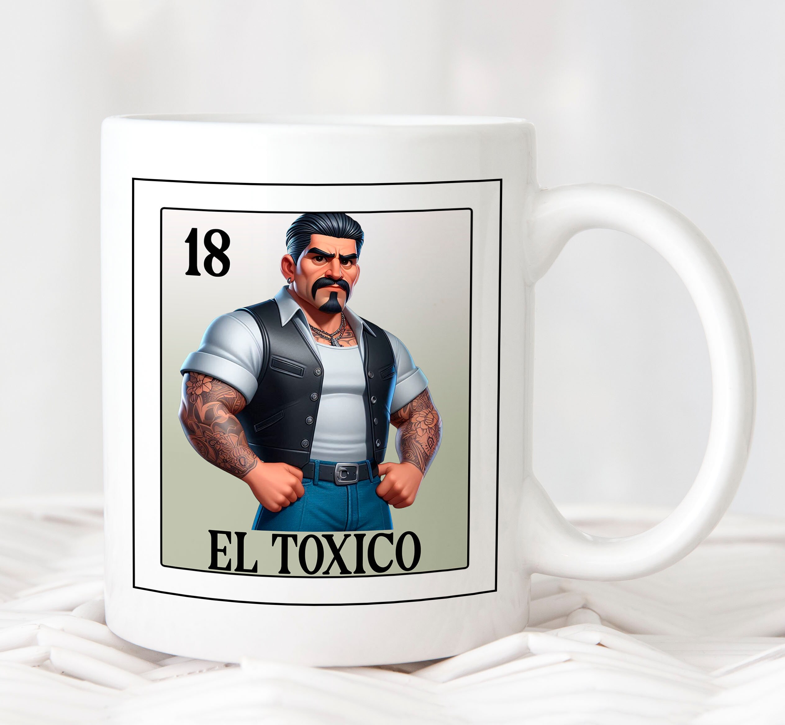 Loteria Card En Espanol, Sublimation Design, El Toxico Digital Card ...
