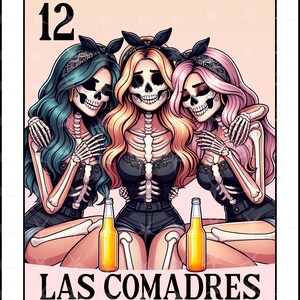 Las Comadres Loteria Card Sublimation Design (digital Download) - Etsy