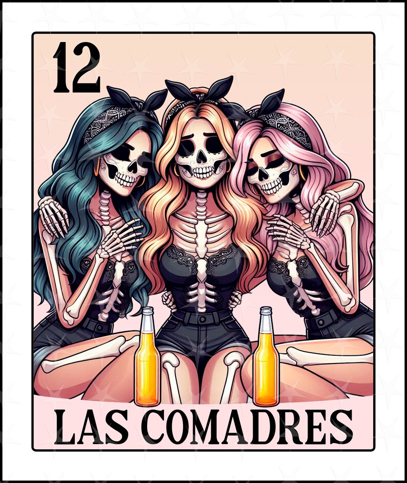 Las Comadres Loteria Card Sublimation Design (digital Download) - Etsy