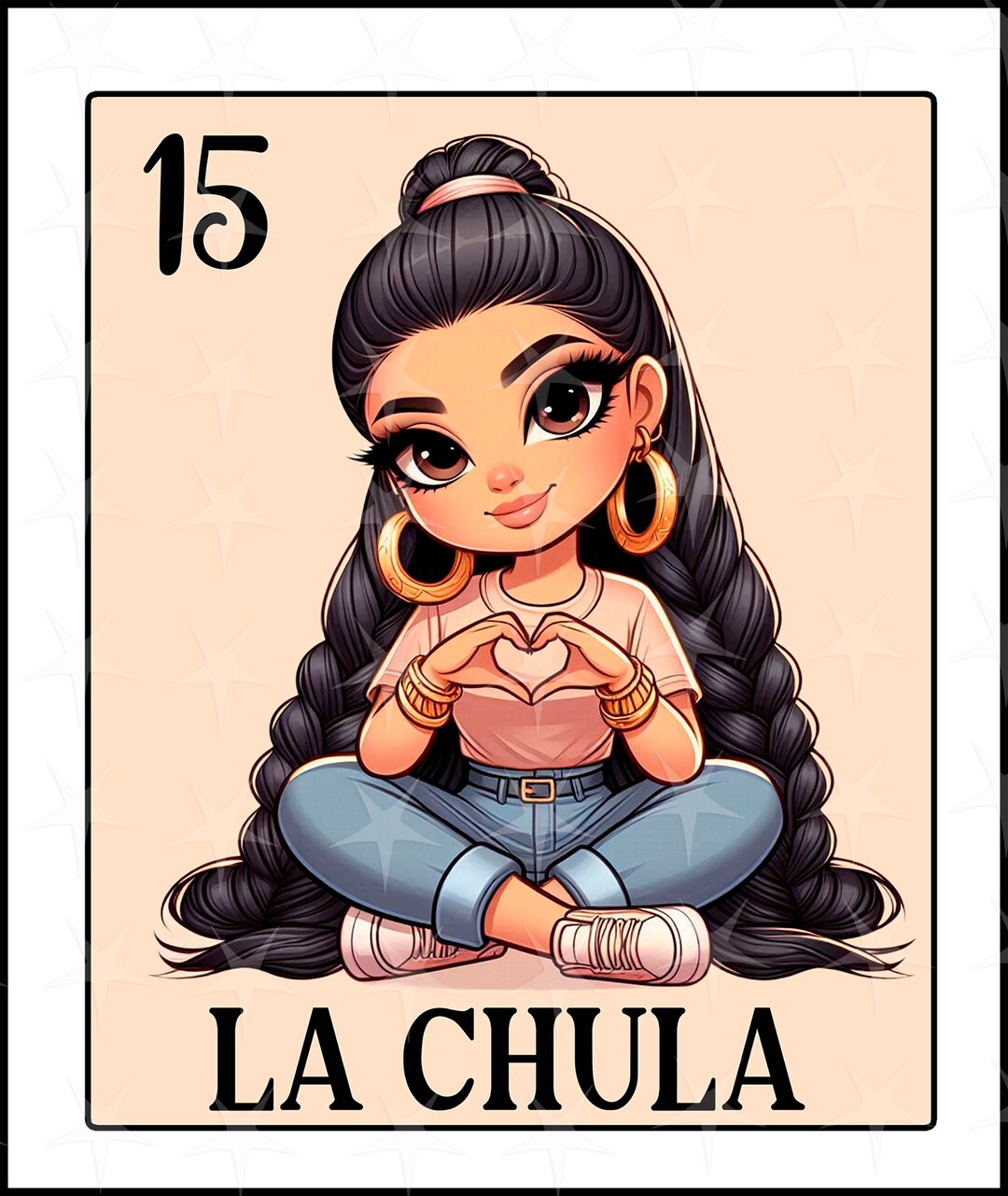 La Chula Loteria Card Sublimation Design (digital Download) - Etsy