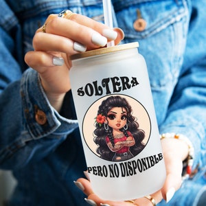 Spanish Phrases Sublimation Design: Soltera Pero No Disponible (digital ...