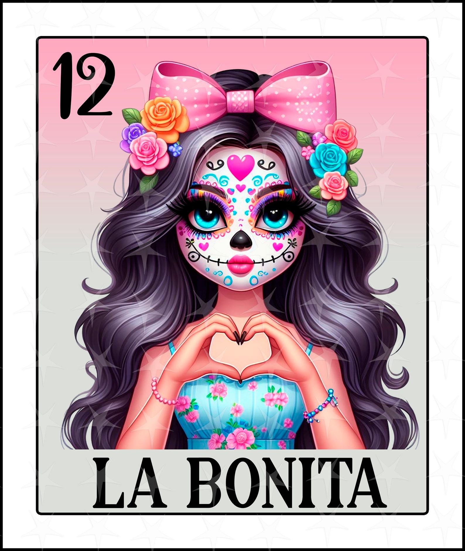 La Bonita Loteria Card Sublimation Design (digital Download) - Etsy