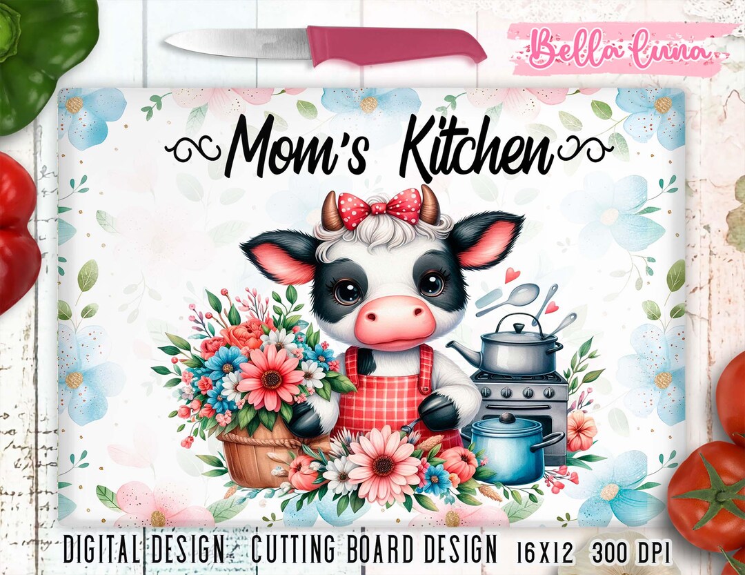 Mom's Kitchen Cutting Board Sublimation Design (digital Download) - Etsy