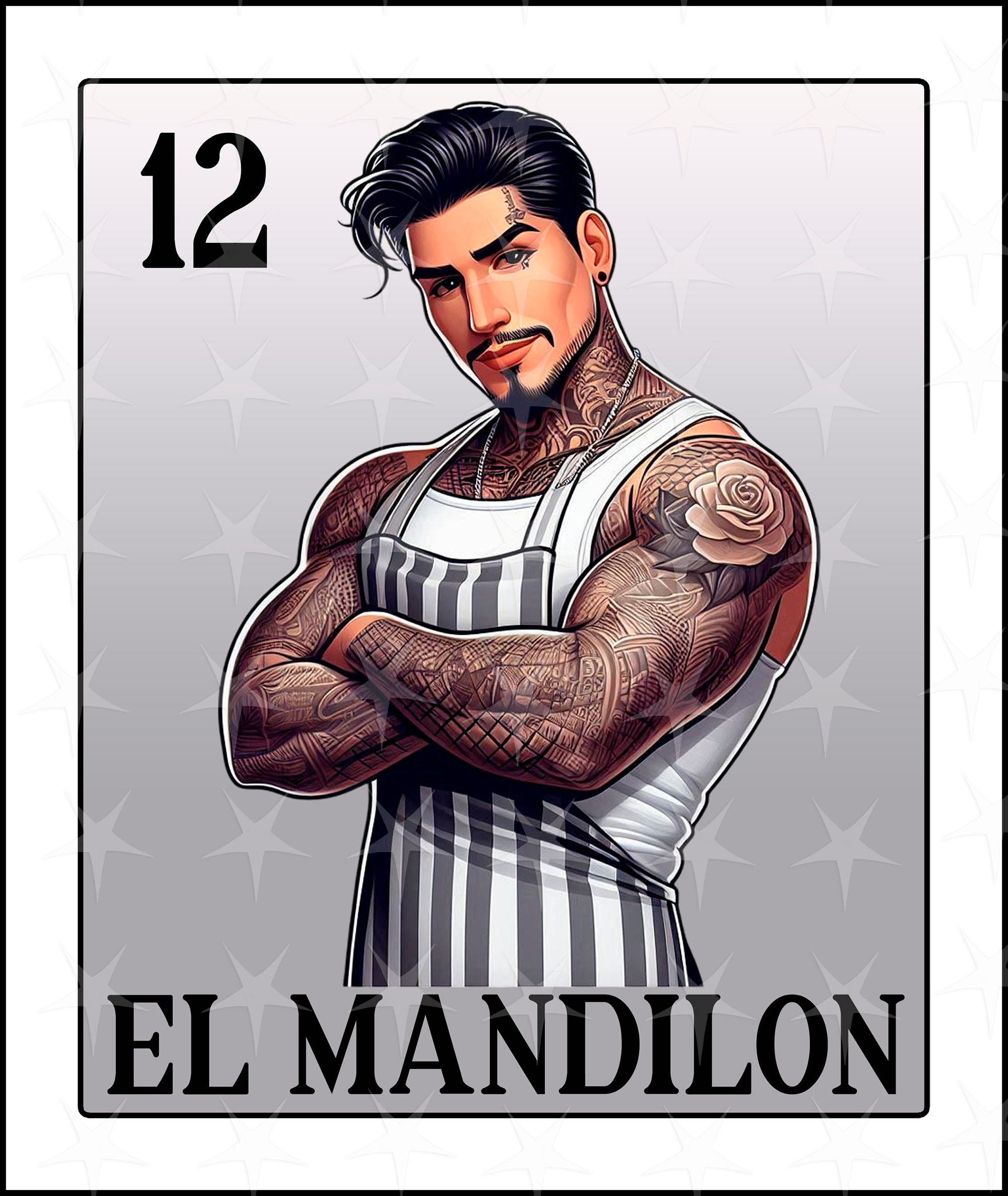 Loteria Card En Espanol, Sublimation Design, El Mandilon Digital Design ...